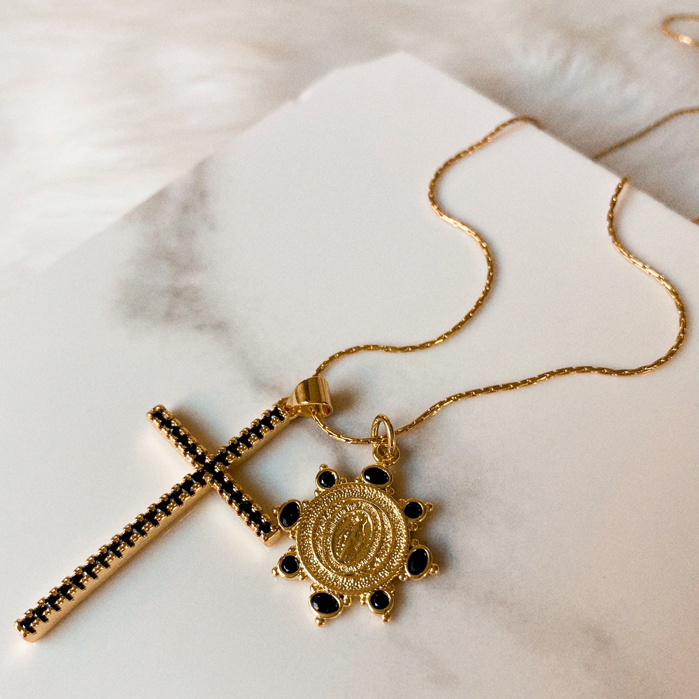 Revelation Double Charm Religious Pendant – KISMET SHOWROOM